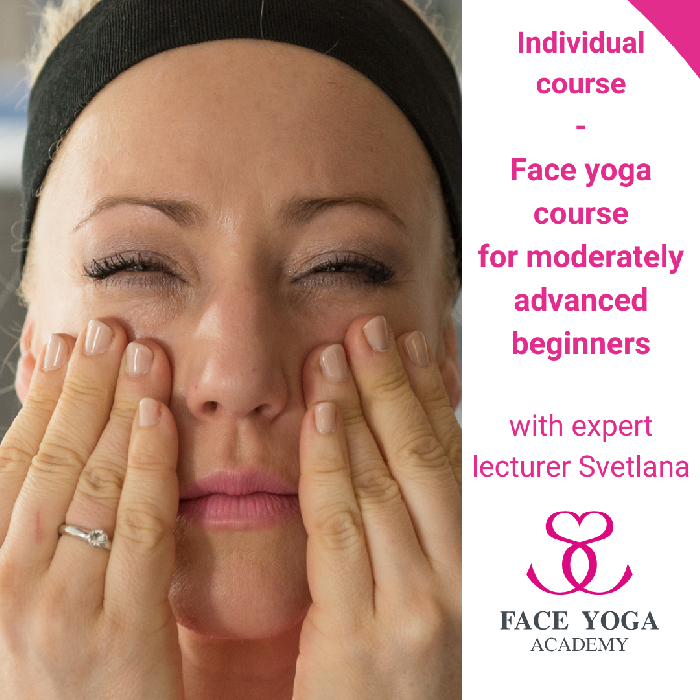 Face yoga course for moderately advanced beginners individual course